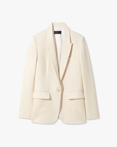 ADELE BLAZER | Women's Single Breasted Italian Wool Gabardine Jacket ...
